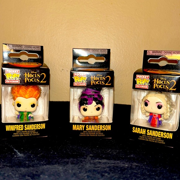 Funko | Accessories | Funko Pocket Pops Hocus Pocus 2 Keychains Winnie ...